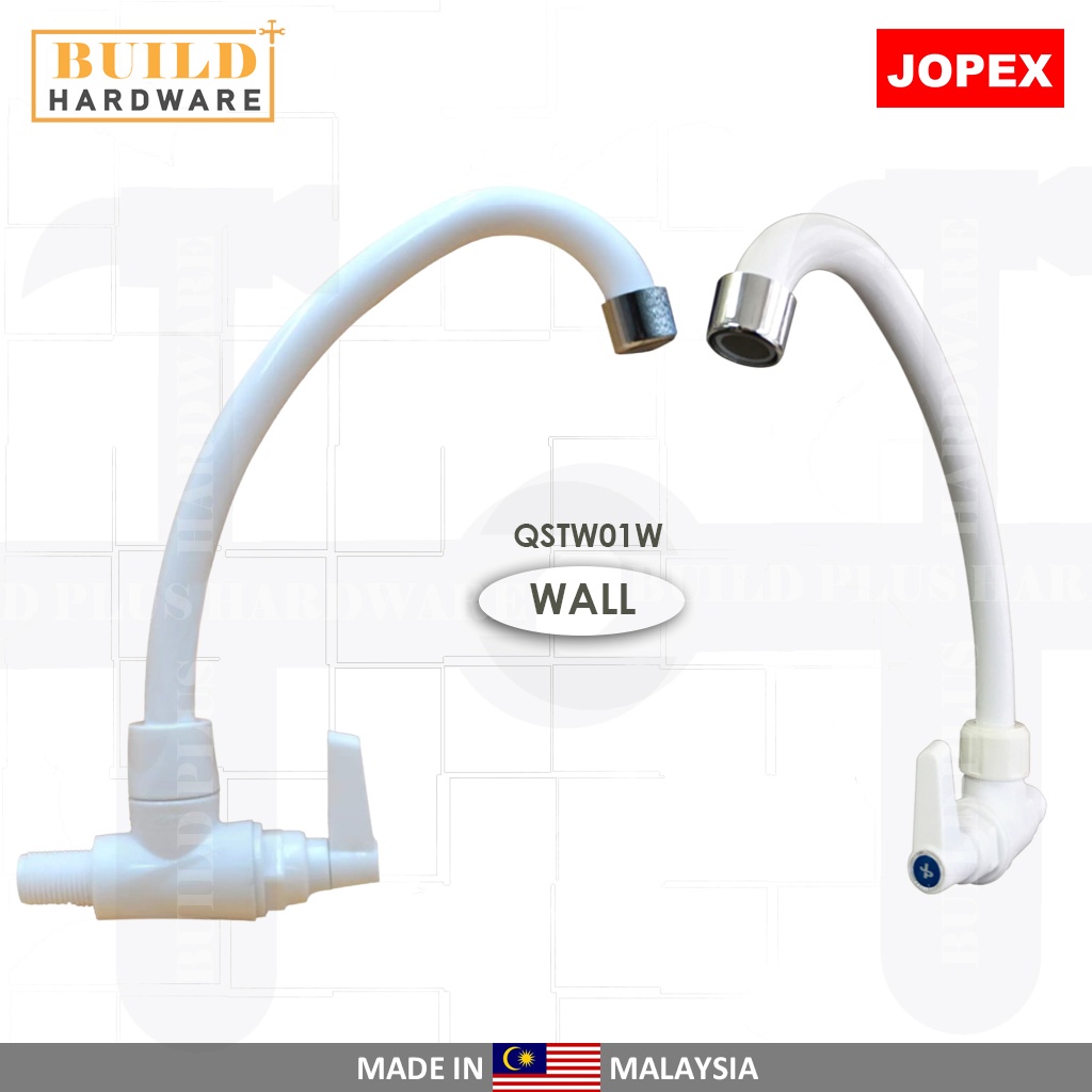 JOPEX/KK Kitchen Sink Water Tap Pillar/Wall Quarter Turn Handle 1/2 ...