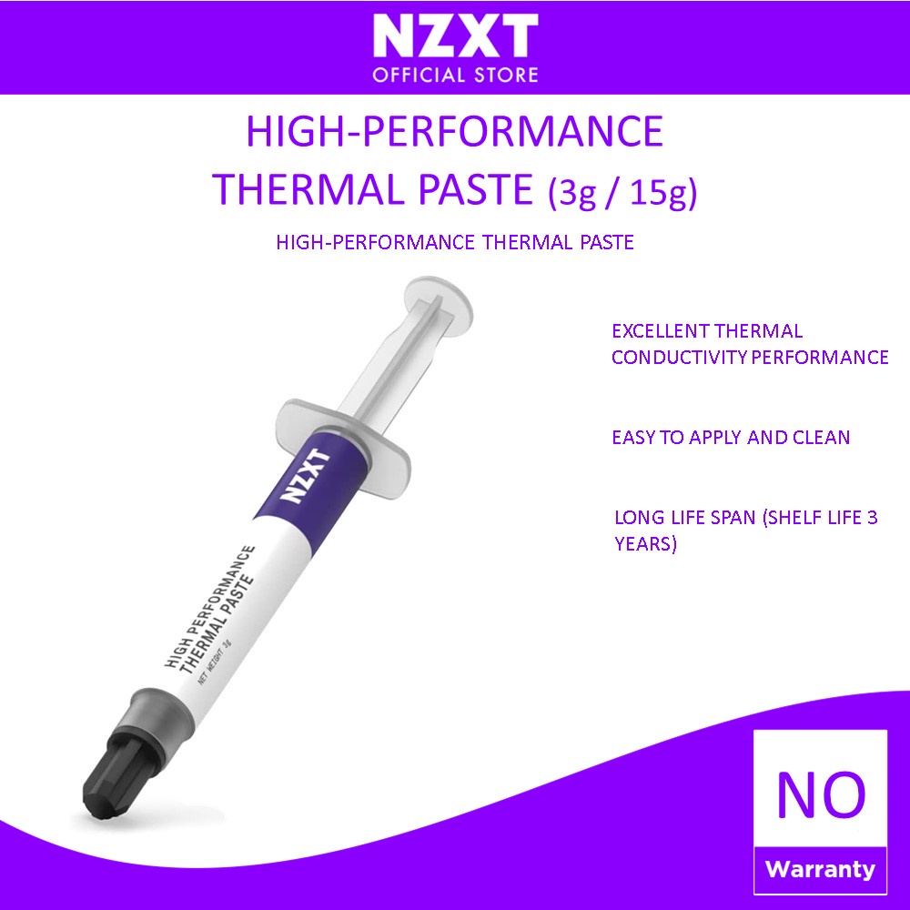 NZXT HIGH PERFORMANCE THERMAL PASTE ( 3G / 15G ) FOR CPU & GPU DESKTOP PC | Shopee Malaysia