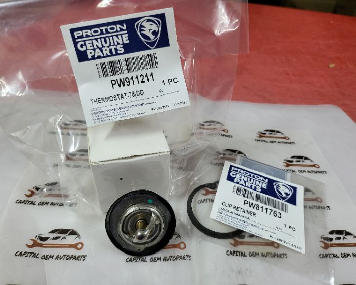 PW911211 THERMOSTAT 78'C /82'C PROTON BLM SAGA FLX GEN2 SATRIA NEO ...