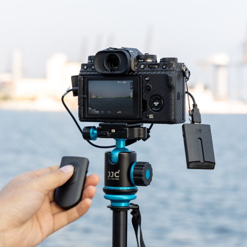 JJC TP-FJW Wireless Remote Control Shutter Mini Tripod Grip for Fuji Fujifilm Camera XM5 XT50 ...