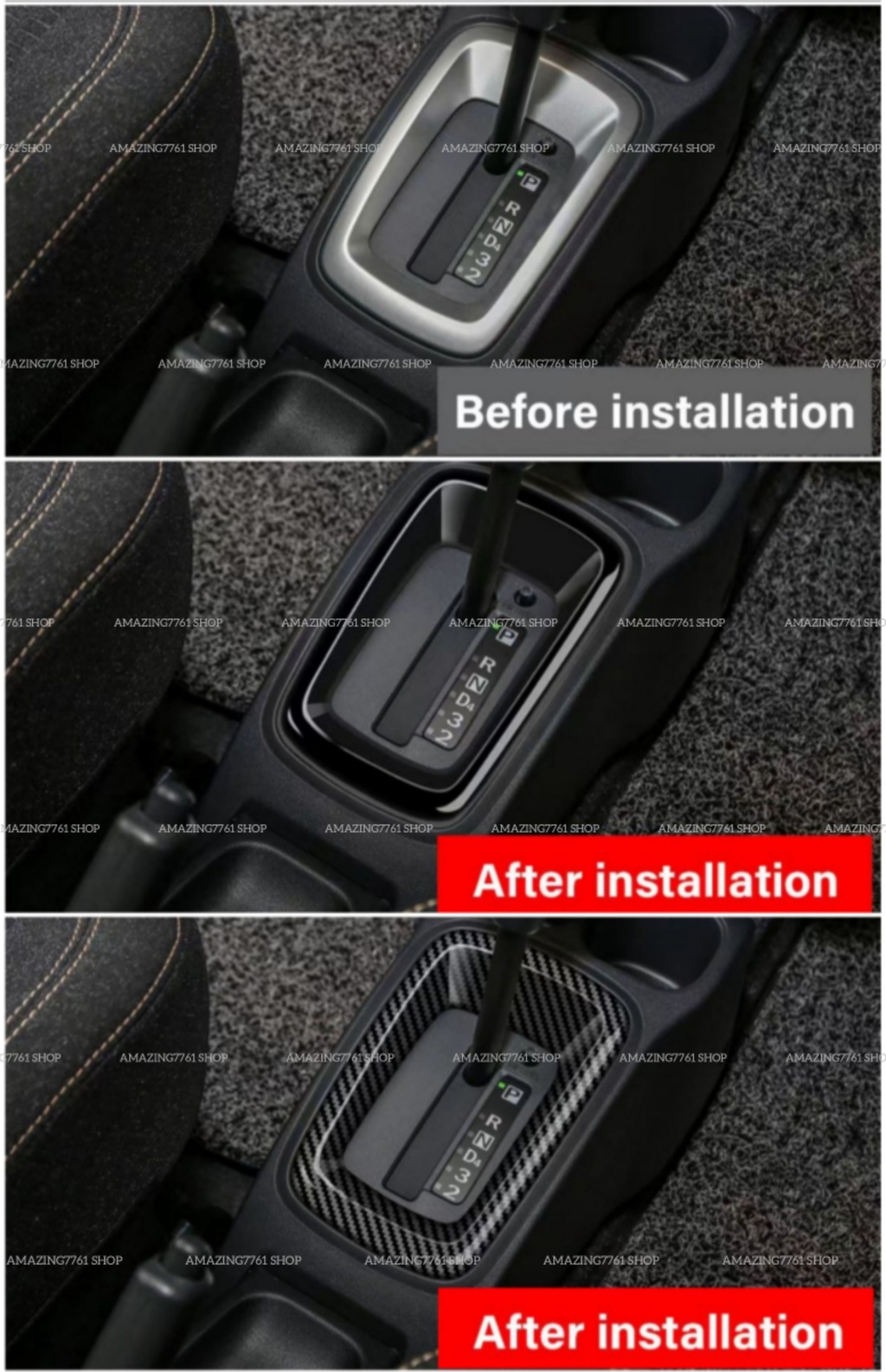 AMAZING PERODUA AXIA 2014-2022 GEAR SHIFT PANEL FRAME COVER CONSOLE ...