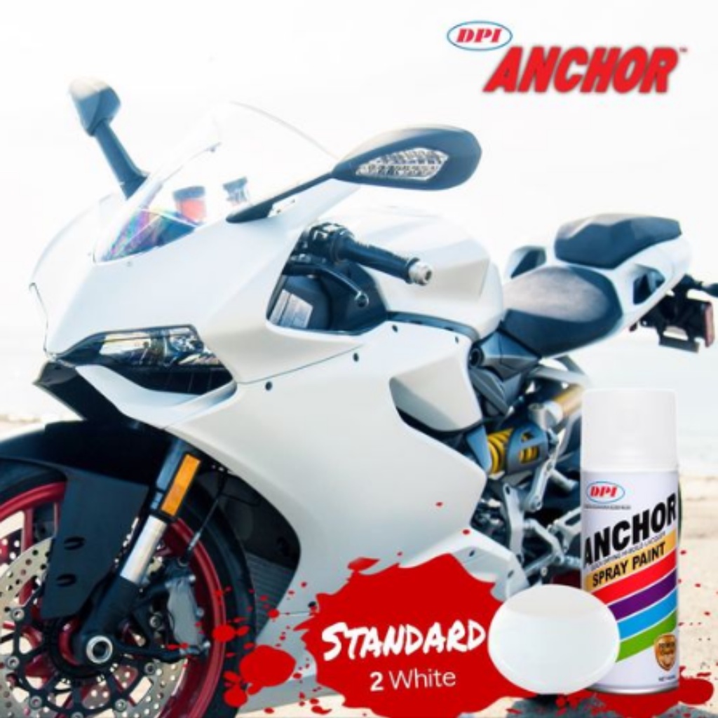 DPI Anchor Spray Paint Standard Colour 2 White Aerosol Spray Paint Cat ...