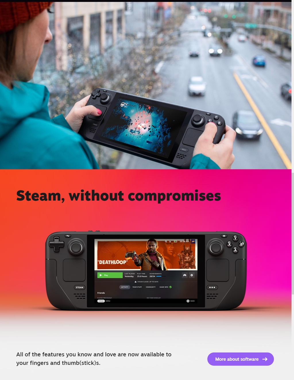 Steam Deck Handheld Gaming Console 64GB | 256GB | 512GB | Shopee Malaysia