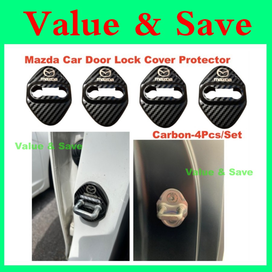 MAZDA Car Door Lock Protection Cover Door Latch CX3 CX5 CX8 CX9 CX30 ...
