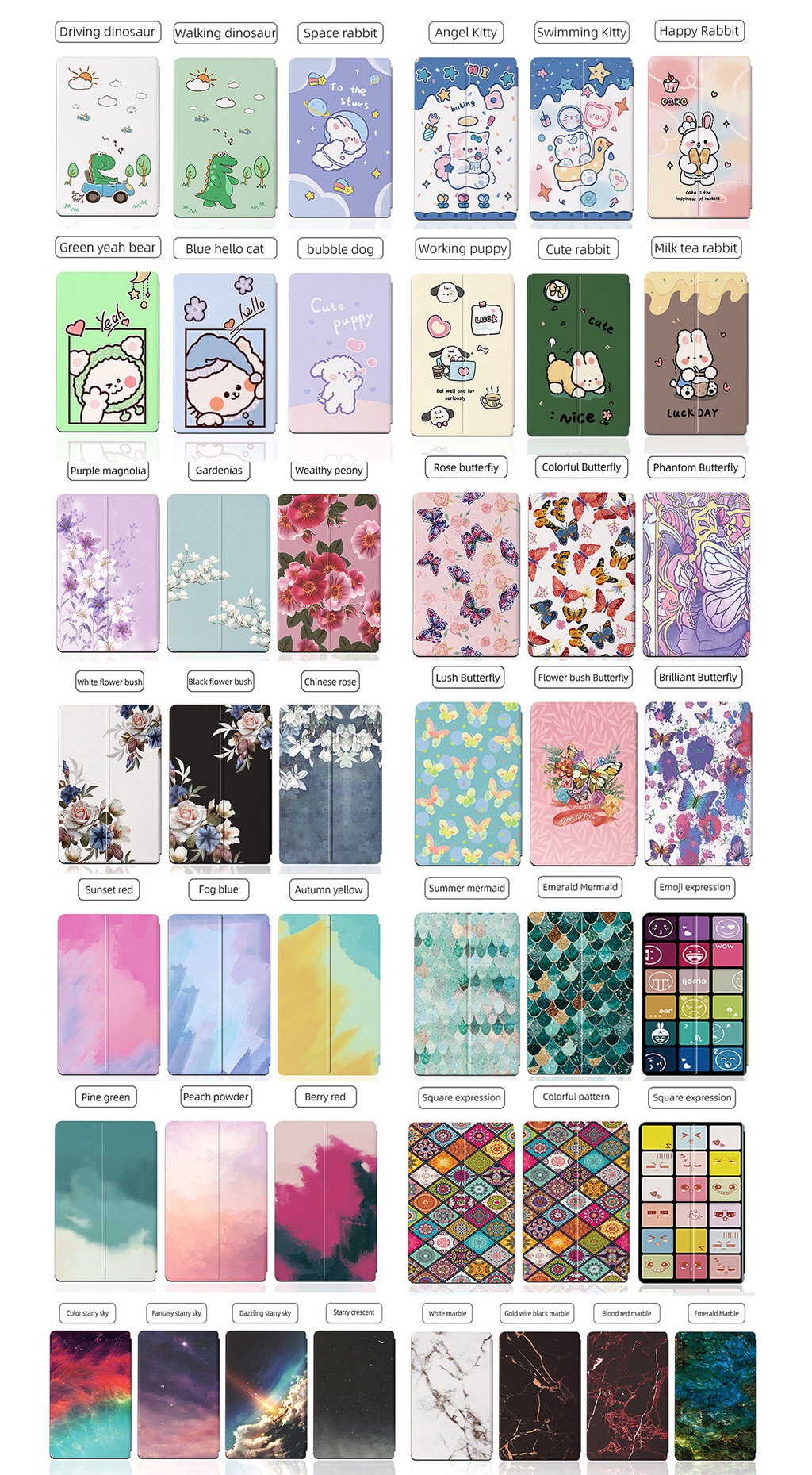 Cute Cartoon Design For Lenovo Tab M10 10.1" X505 X605 Flip Stand Cover ...