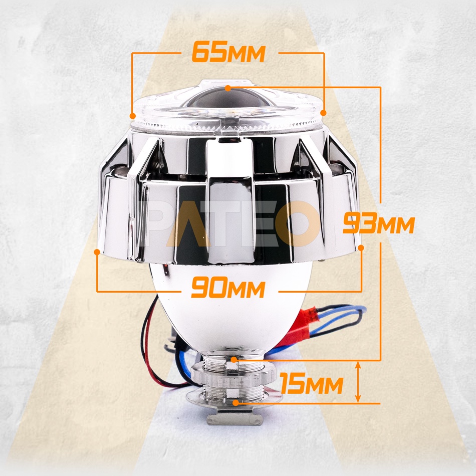 2 inch Micro H1 H4 H7 HID Bi-xenon Headlight Lenses Projector Double ...