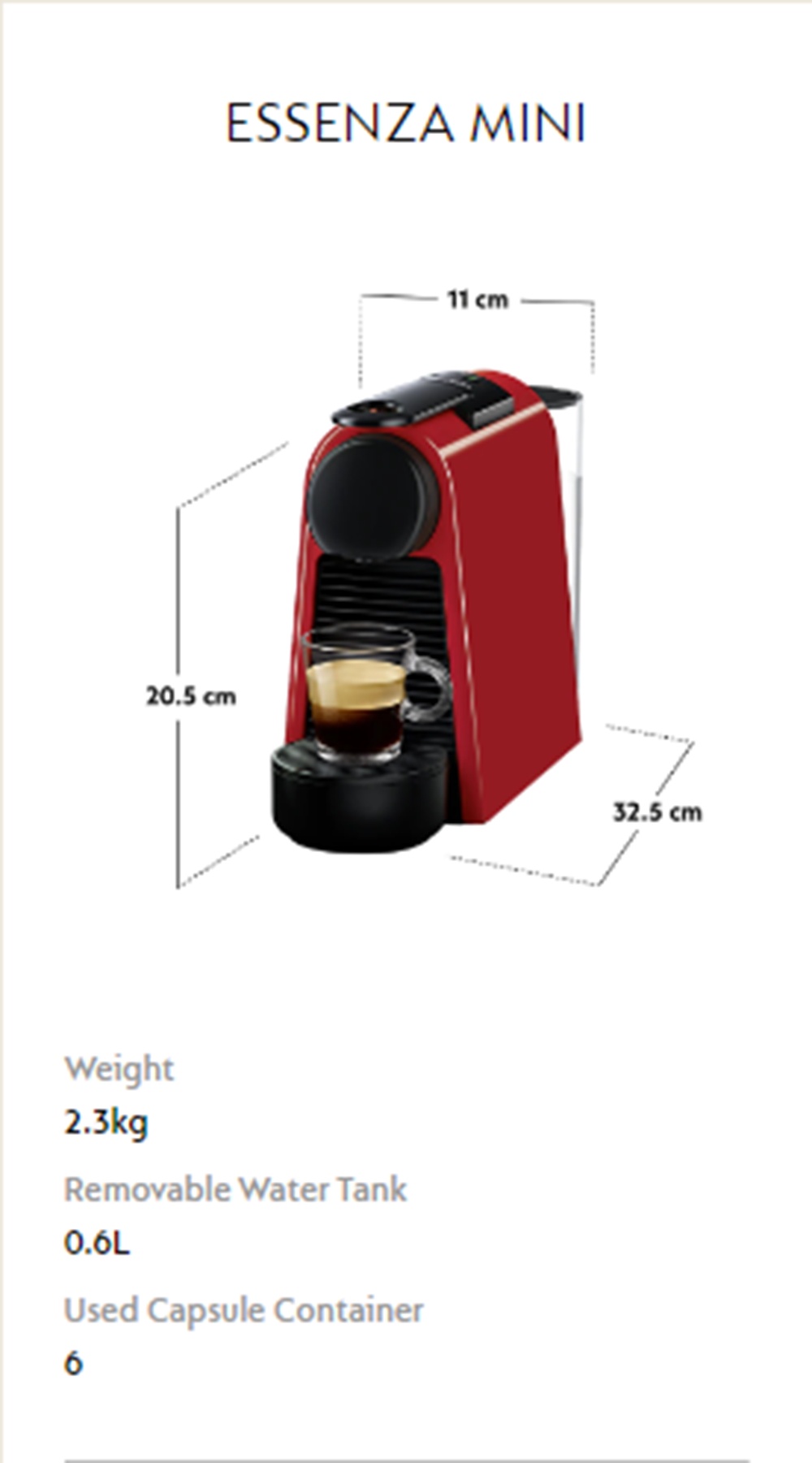 Nespresso Essenza Mini D30 (Ruby Red) Coffee Machine | Shopee Malaysia