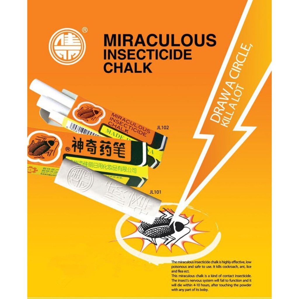 💥Cockroach Chalk Pen Miraculous Insecticide Chalk Insect Killers Ant ...