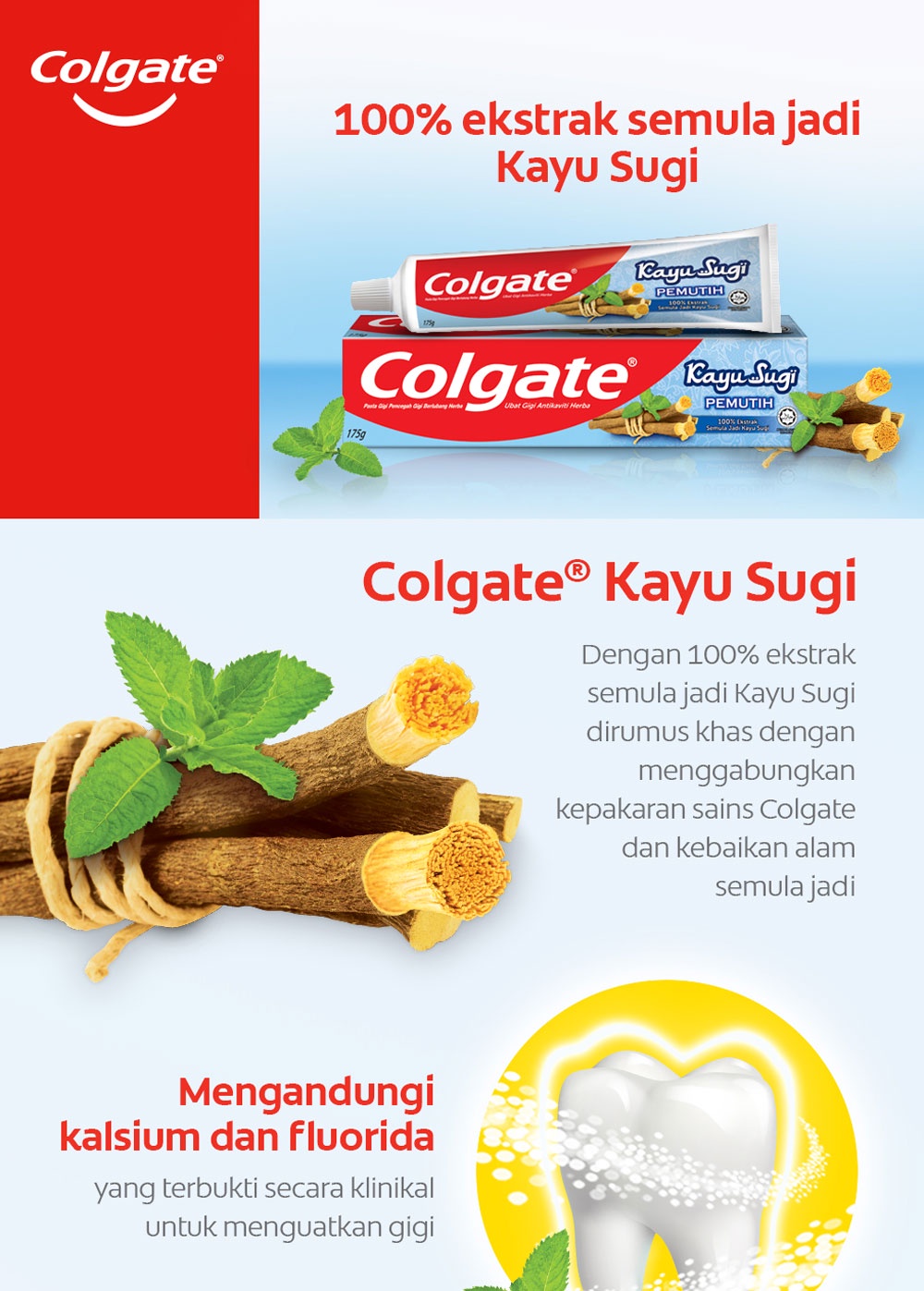 Colgate Kayu Sugi Whitening Toothpaste Value Pack (160g x 2) | Shopee ...