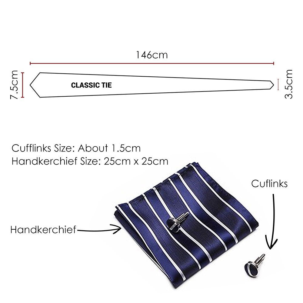 CK Gift Set Men Necktie 4 In 1 Classic Yarn Premium Quality Box Tie ...