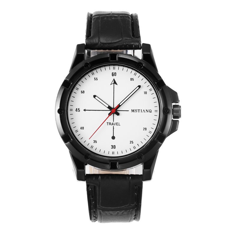 Unisex Creative Watch Men Double Arrow Dial Leather Or Silicon Band ...
