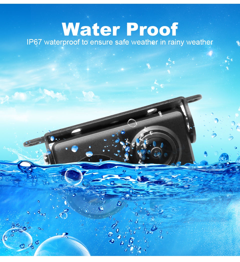 2in1 visual reversing radar fish eye wide-angle lens HD picture quality ...