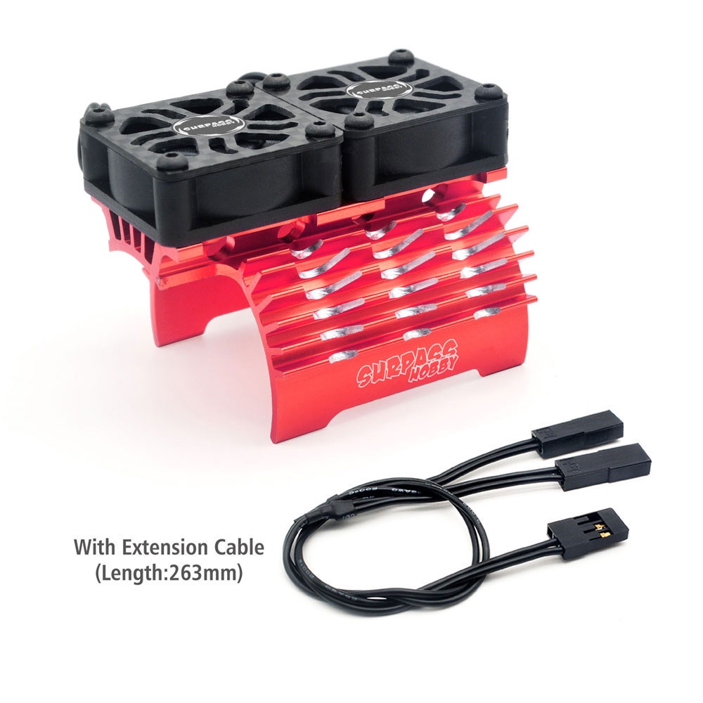 Rocket Metal Double Heatsink with 40mm Cooling Fan 27000 RPM for RC ...