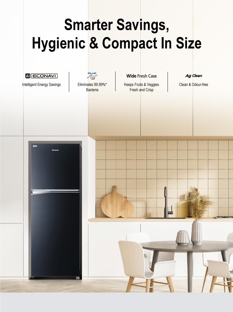 PANASONIC NR-TV341 325L INVERTER ENERGY SAVING 2-DOOR TOP FREEZER ...