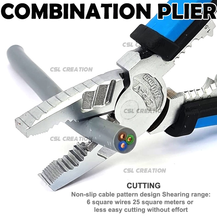 WAIT 7 In 1 8inch Multipurpose Combination Plier or Long Nose or Cable ...