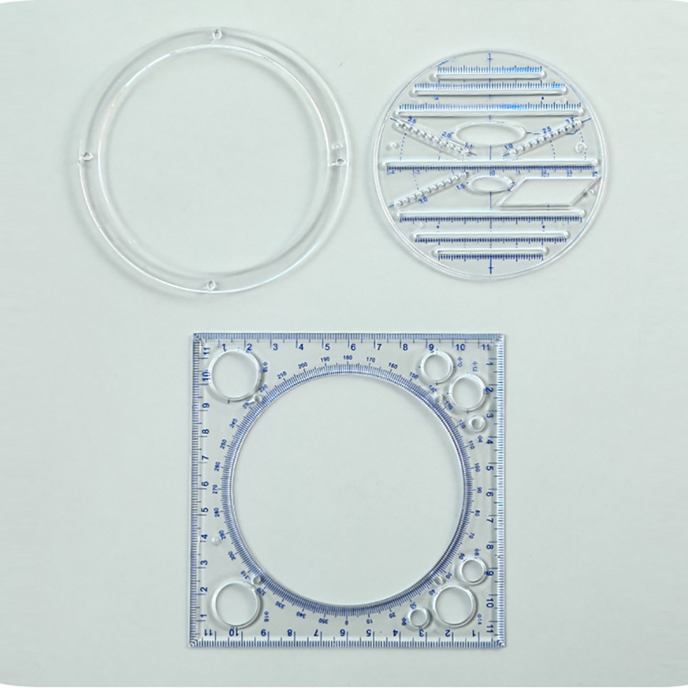 Multifunction Rotatable Drawing Template Art Design Construction ...