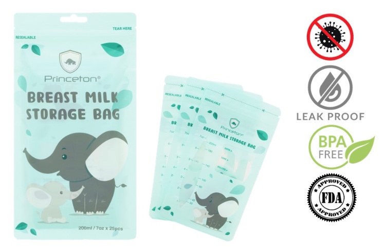 Original Princeton Breastmilk Breast Milk Storage Bag Beg Susu with ...