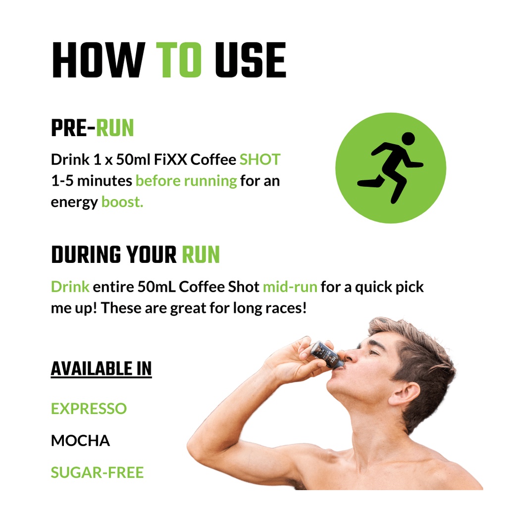 FIXX Cold Brew Double Espresso 50ml (Plus Energy/Mocha Shot/Sugar Free ...