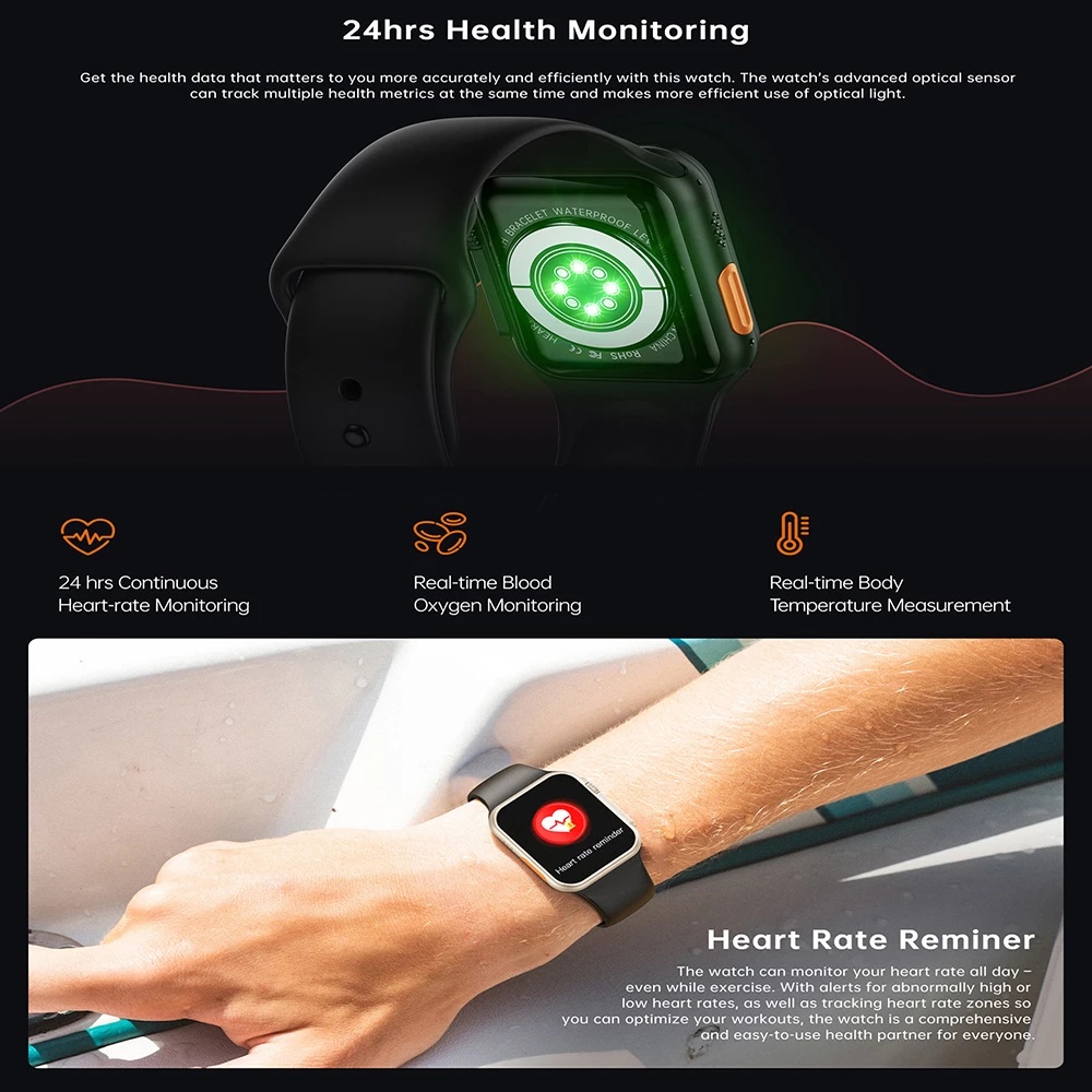 Original iwo 8 Ultra Smart Watch Series 49MM 8 SOS NFC Siri ECG ...