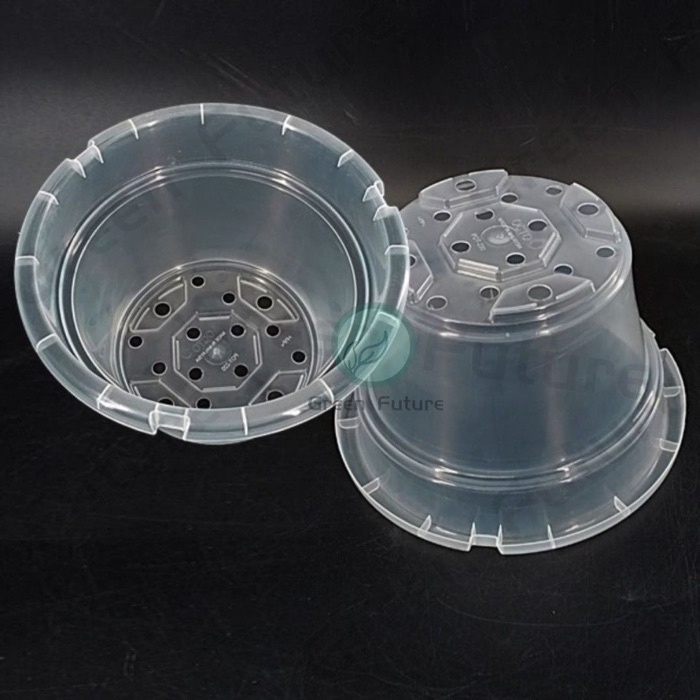 Octo Transparent Flower Pot Hydroponics Orchid 透明花盆 花盆 绿植花盆 Transparan ...