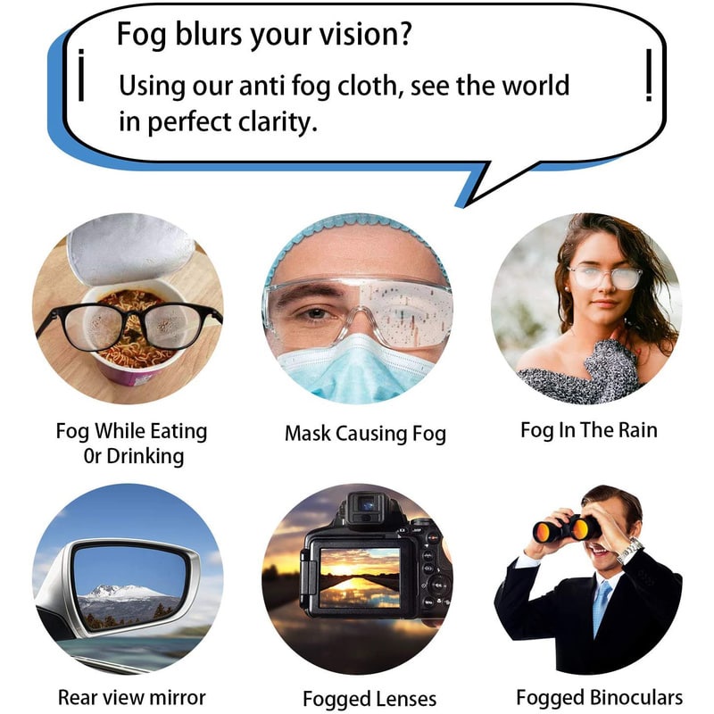 evo Anti-fog Cleaning Cloth Combo With Lens Spray And Microfiber ...