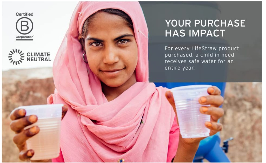 LifeStraw Personal Water Filter for Hiking Camping Travel & Emergency ...