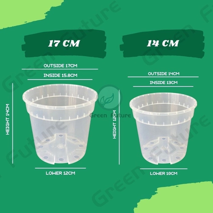 Octo Transparent Flower Pot Hydroponics Orchid 透明花盆 花盆 绿植花盆 Transparan ...