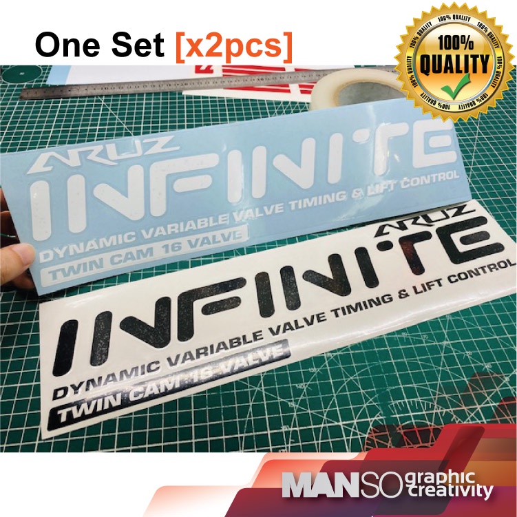 Perodua ARUZ Infinite Door Side Body Sticker [x2pcs] | Shopee Malaysia