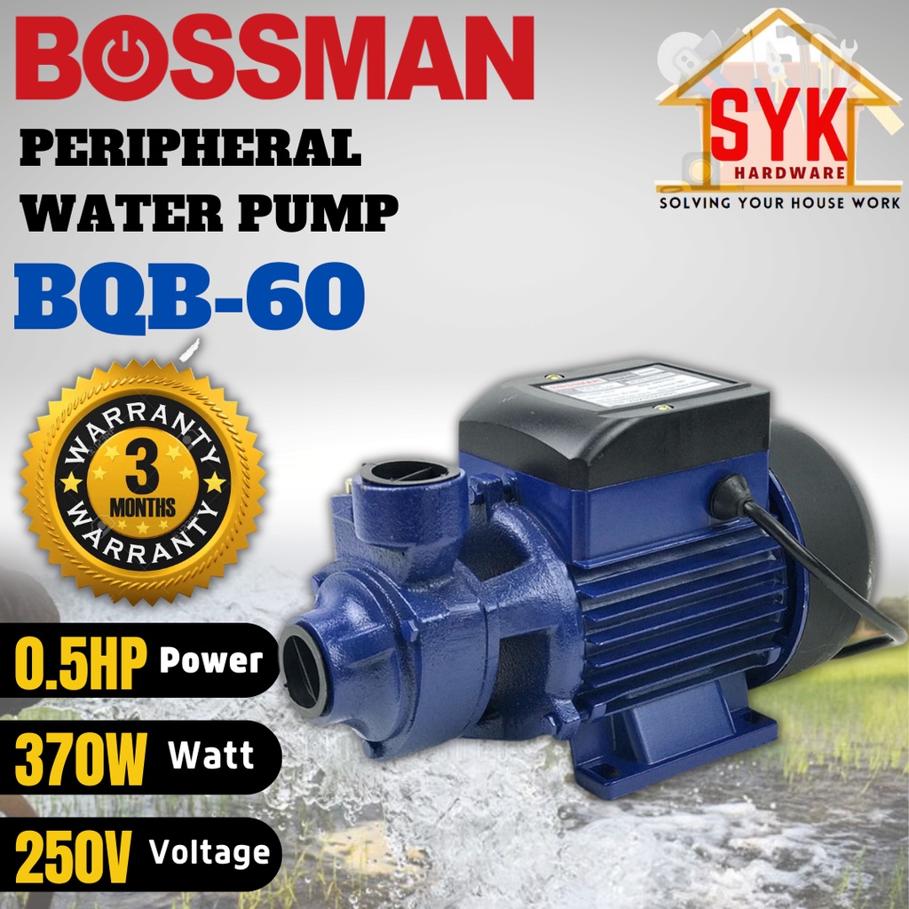 SYK(Free Shipping)Bossman BQB-60 Peripheral Water Pump Motor Pump ...