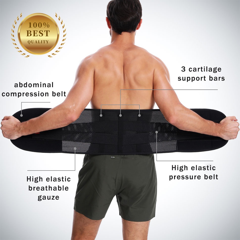 Worthdefence Orthopedic Corset Back Support Gym Fitness Weightlifting ...