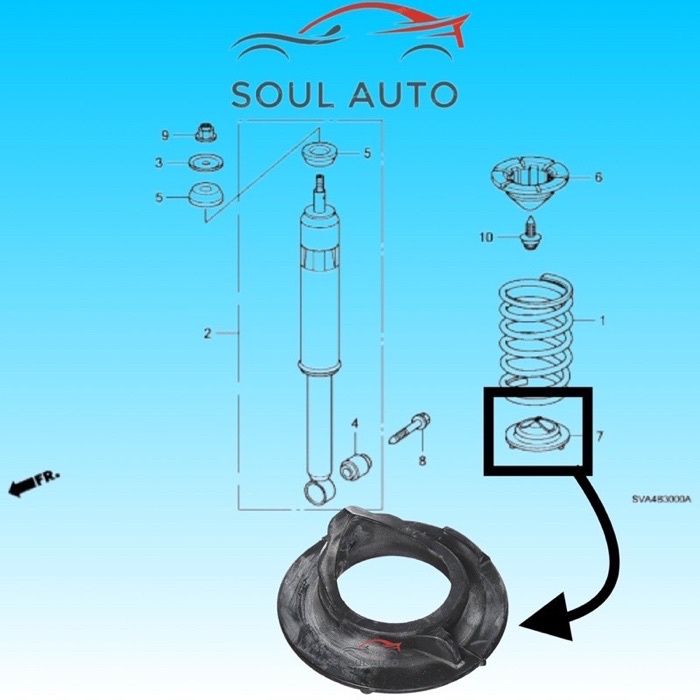 Honda Civic FD SNA (2006-2011 year) Rear Coil Spring Rubber LOWER ...