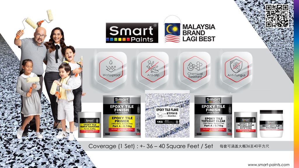Smart Epoxy Tile Flake (1KG) | Shopee Malaysia