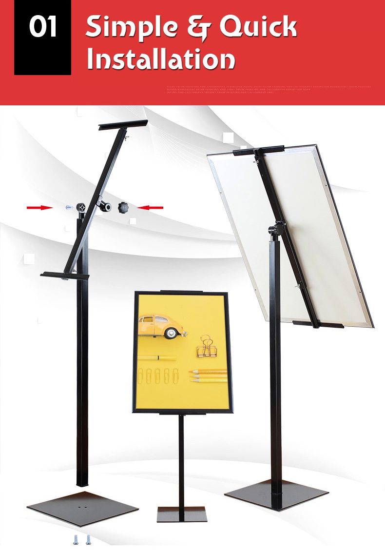 (Single/Double Stand) 360 Degree Rotating Adjustable Height Metal ...