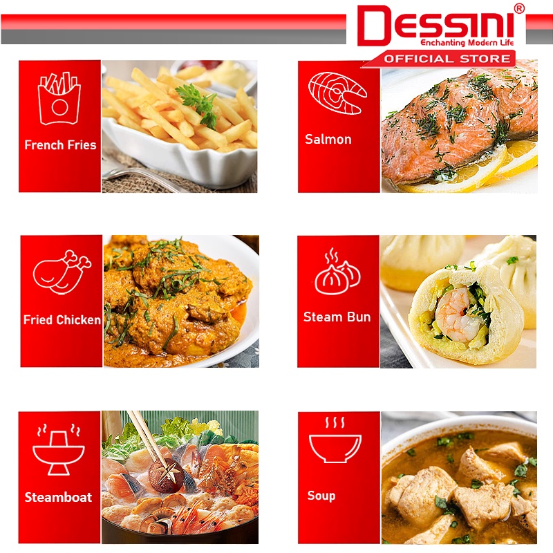 DESSINI ITALY Zero Fat 4 Pcs Aluminium Induction Non Stick Copper ...