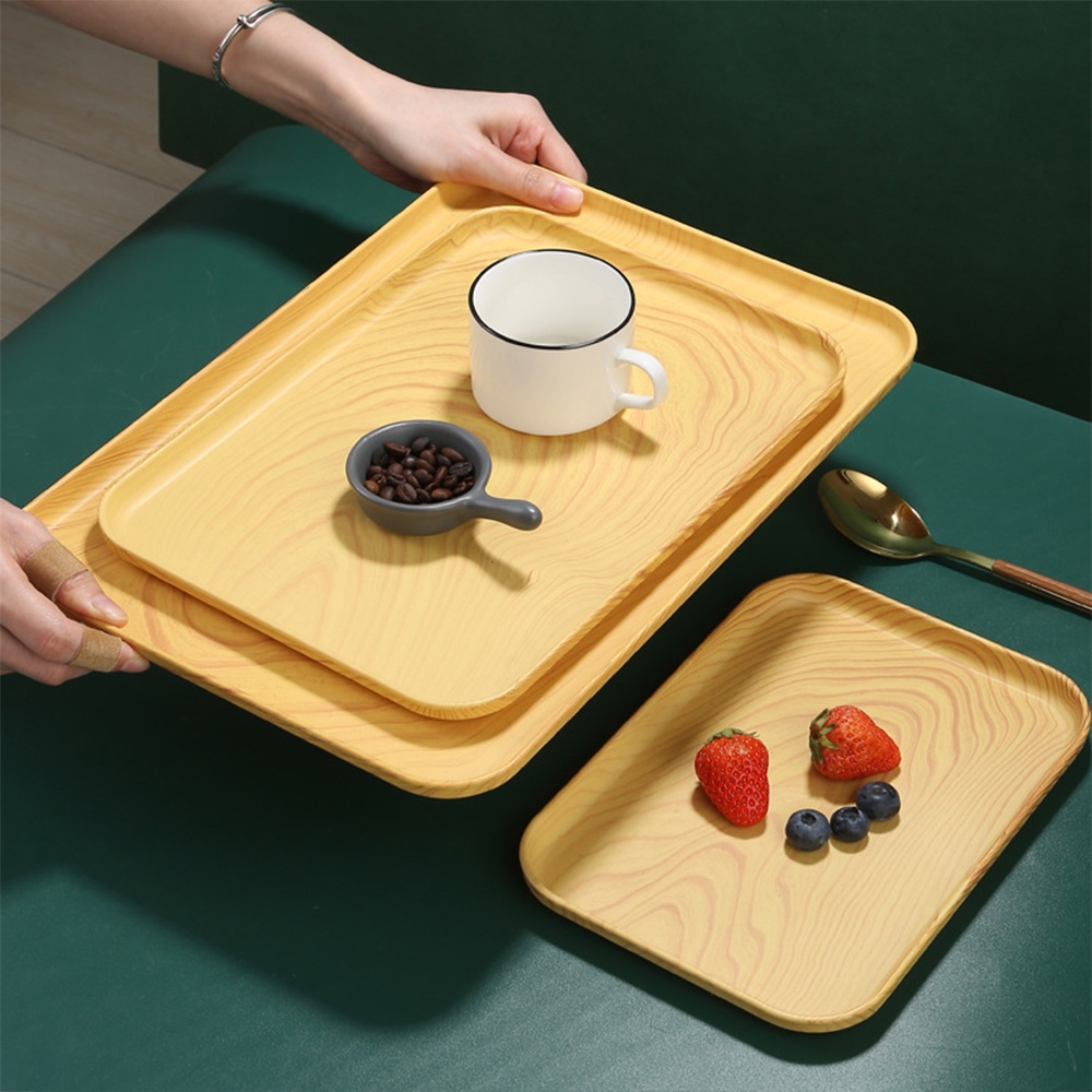 BC Plastic Tray Serving Multi-sizes Rectangular Rounded Corner Plate ...