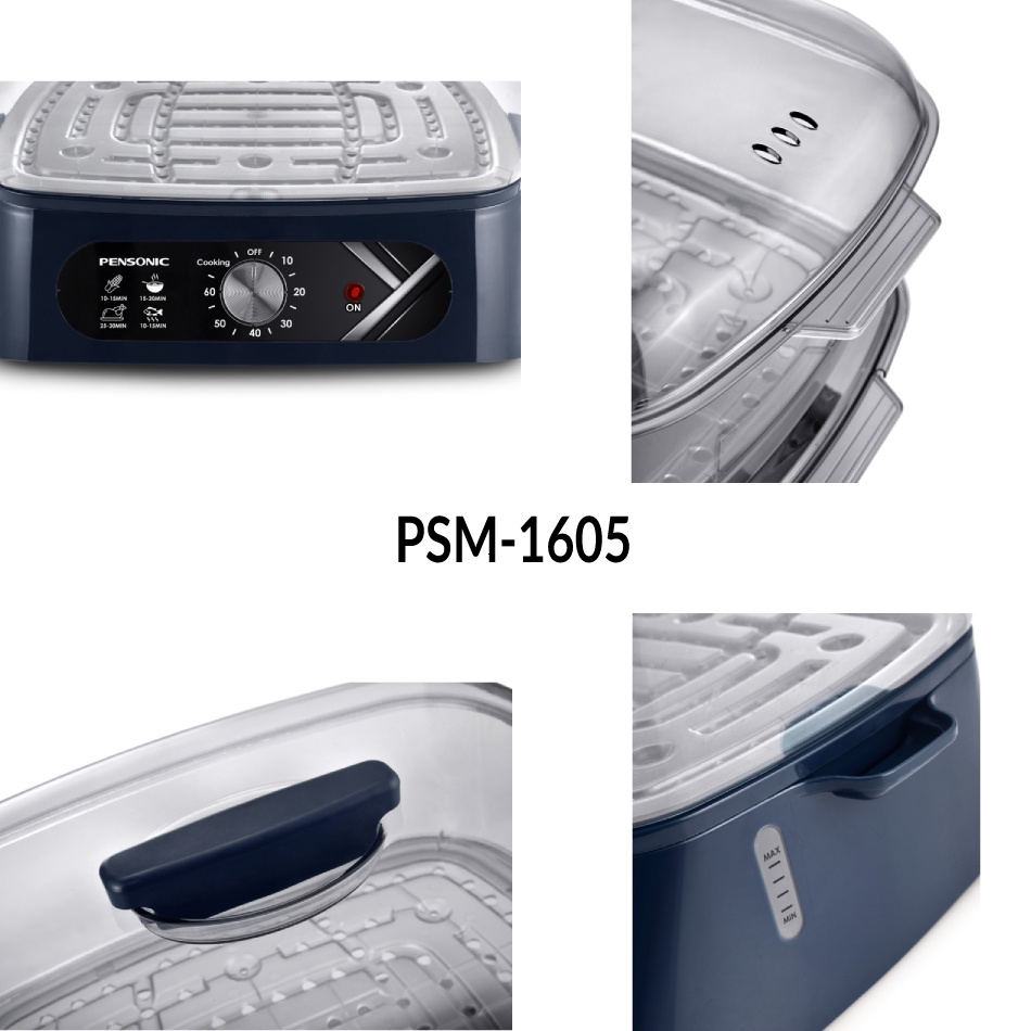 Pensonic 28L Large Food Steamer | PSM-1605 SE1800 (Fish Steamer ...