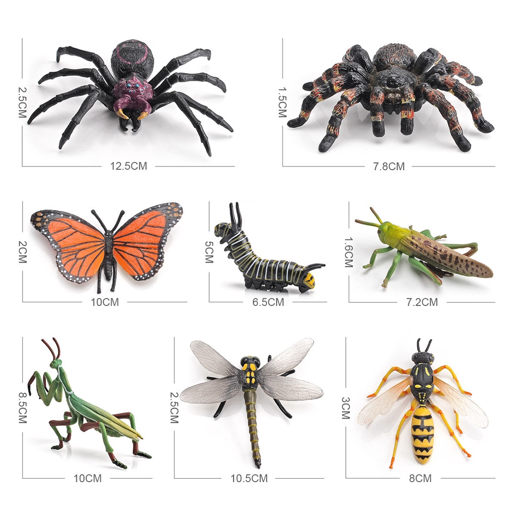 Insect Model Figures Figurines Bugs Model Toys Realistic Simulation ...