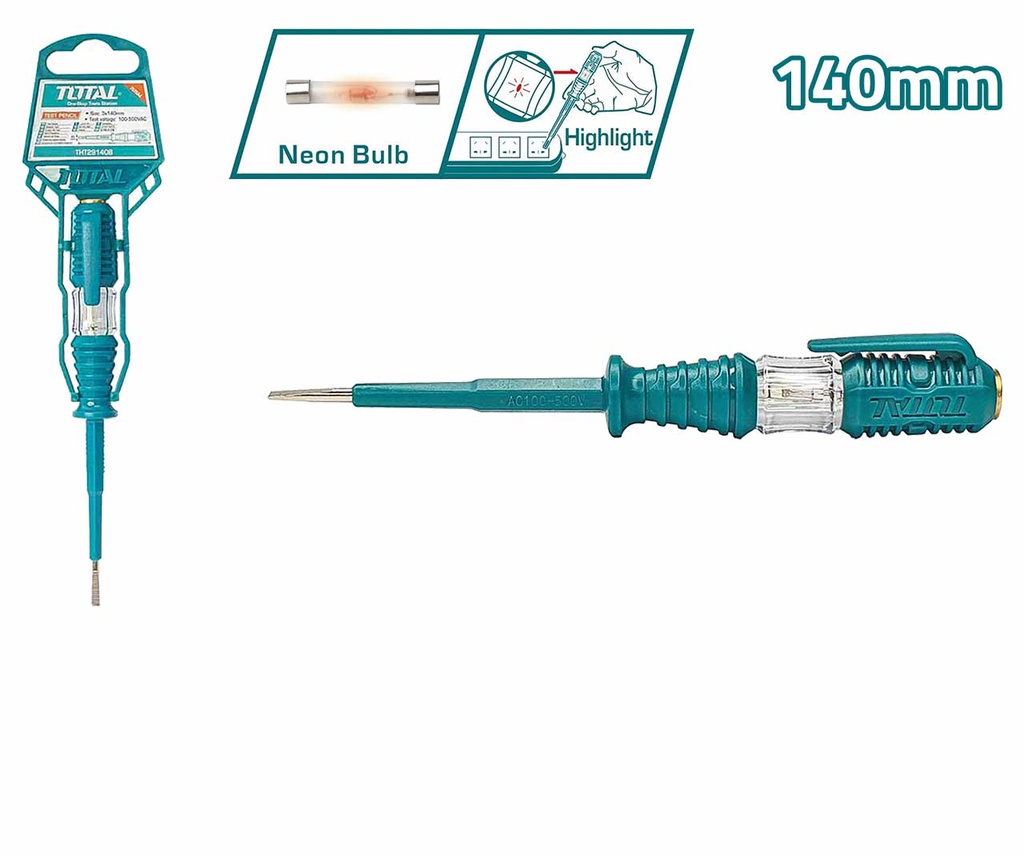Total THT291408 / THT291908 Test Pencil – AC 100–500V Voltage Tester ...