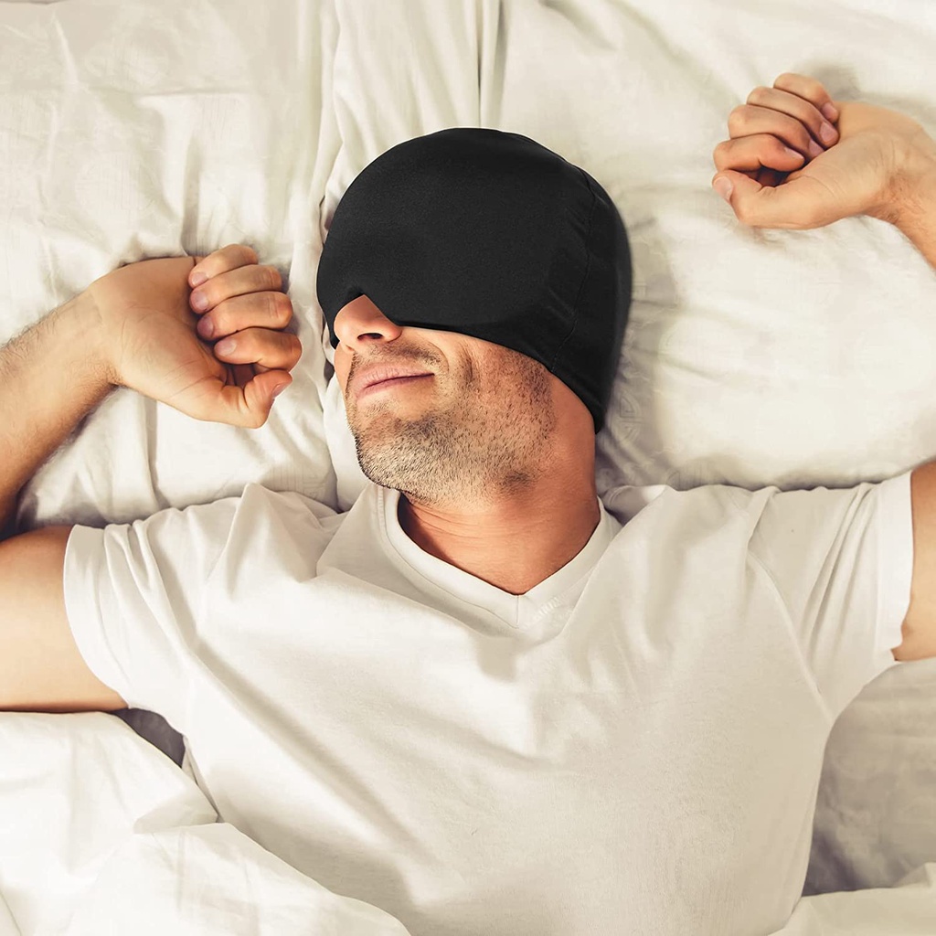 Migraine Ice Head Wrap with Top Coverage Headache Relief Hat for ...