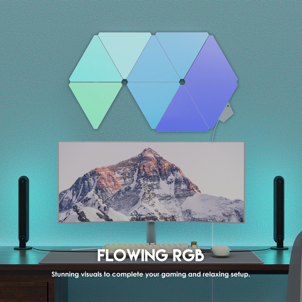 Fantech Smart Life RGB Triangle Light Panels SLP0103 LA1ALP Works with ...