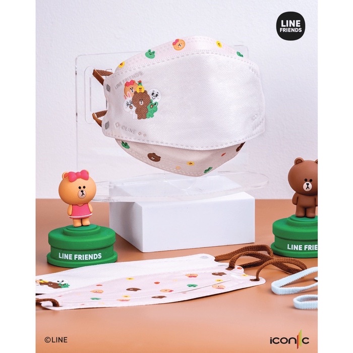 Kira/Line Friends Iconic Medicare 4 Ply KF99/KF94 Protective Respirator ...
