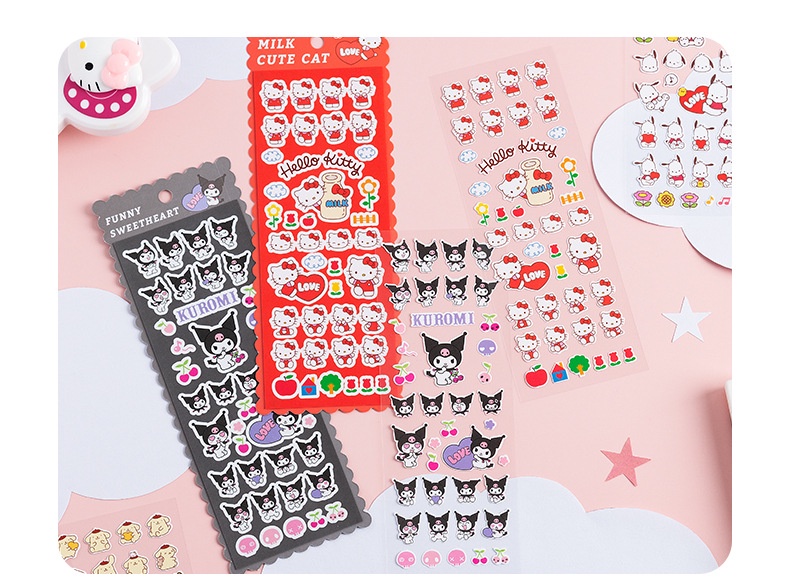 *GC DEALS* Cute Cartoon Sanrio Characters Deco Stickers Sheet DIY ...