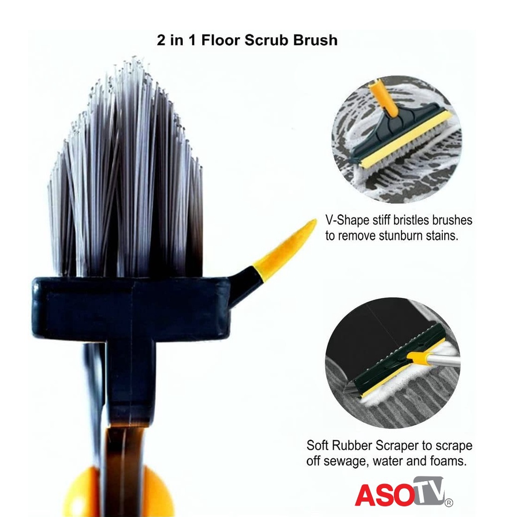 ASOTV® V Shape Brush Floor Cleaning Brush Gap Cleaning Bathroom ...