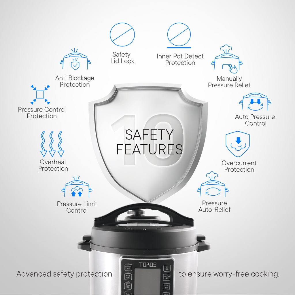 BUFFALO Toros 6L Electric Pressure Cooker KWT08 (Multifunction ...