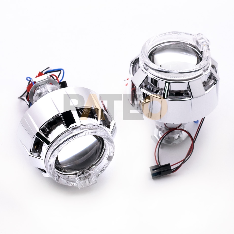 2 inch Micro H1 H4 H7 HID Bi-xenon Headlight Lenses Projector Double ...