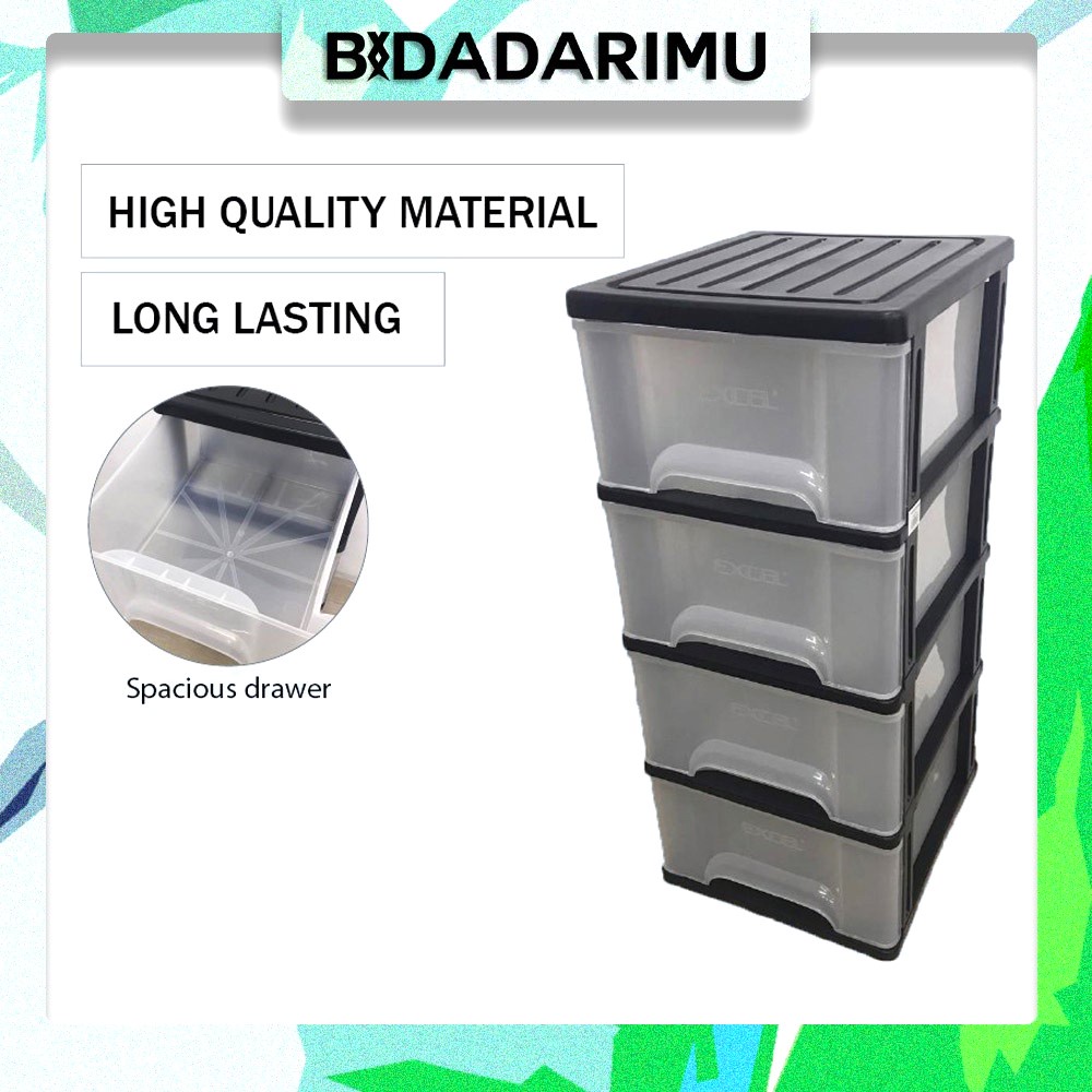 Plastic Drawer Cabinet Plastik Laci Drawer Storage Box Cabinet Plastik ...