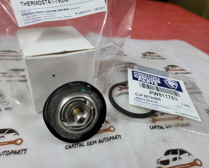 PW911211 THERMOSTAT 78'C /82'C PROTON BLM SAGA FLX GEN2 SATRIA NEO ...
