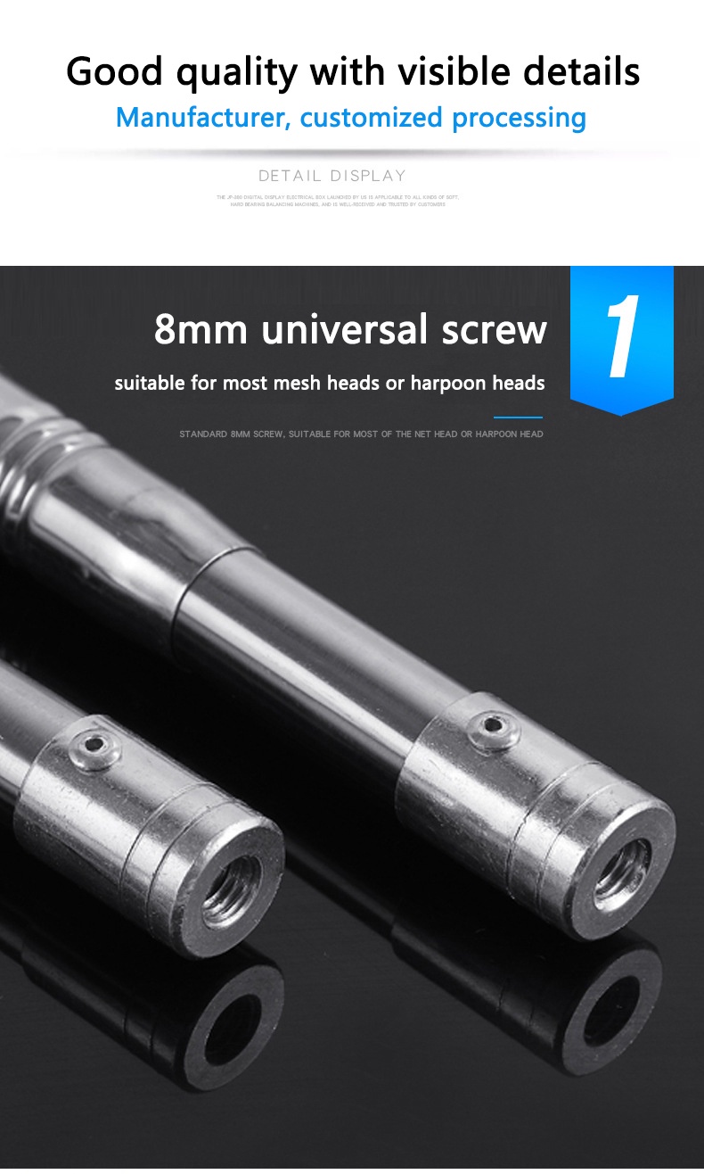 Double-Lock Rod Telescopic Stainless Steel Pole Sickle High-Altitude ...