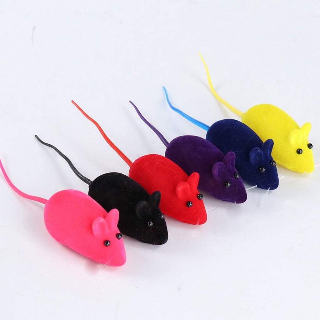 Tikus getah mainan kucing Rubber Mouse Little Toy Squeaky Cat Play ...