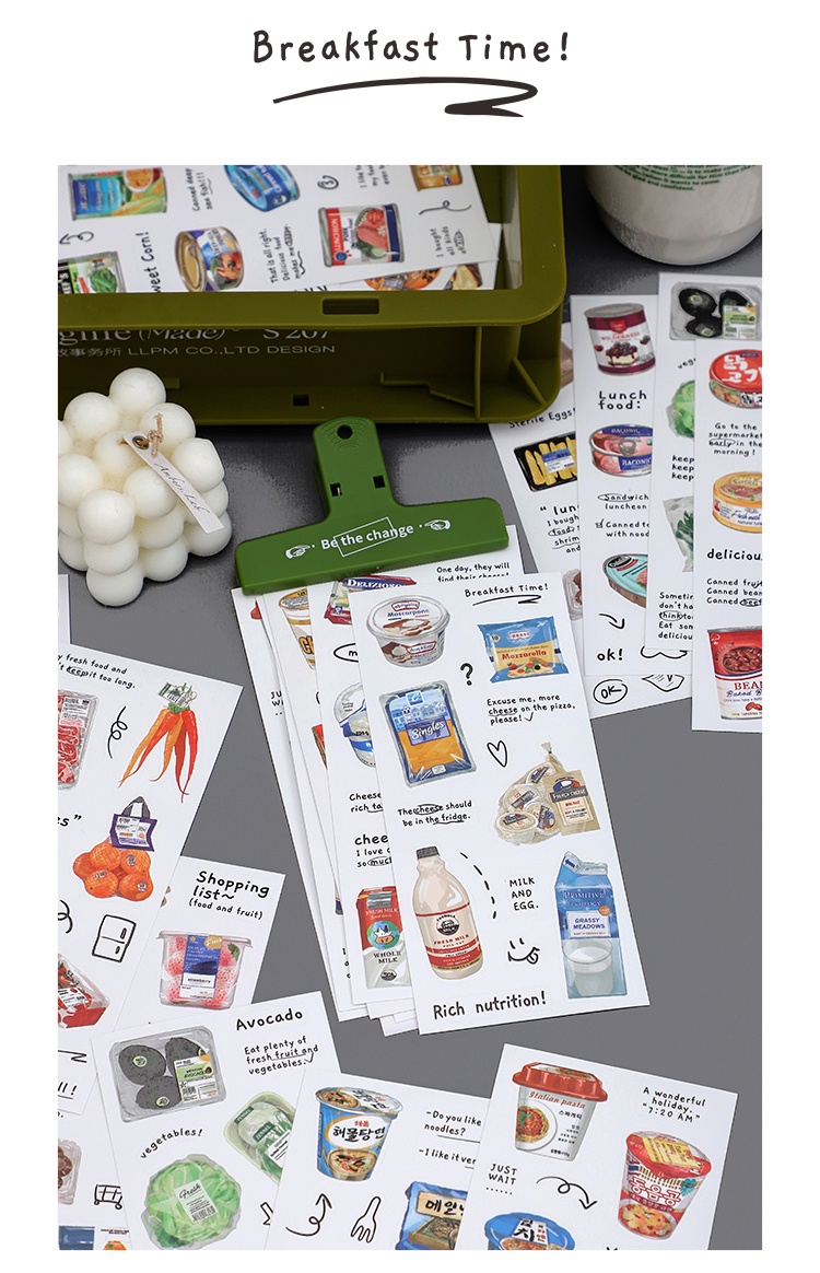 PPM Creative Daily Life Grocery Supermarket Series Deco Stickers DIY ...